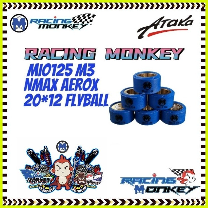 RACING MONKEY FLYBALL MIO125 (M3 MIO i125)NMAX AEROX GRAVIS GEAR 7G 8G ...