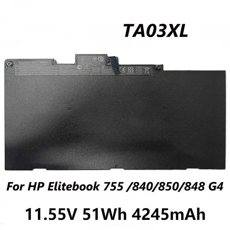 A2 Ta03xl Hsn-Lb7j 11.55V 51Wh Laptop Battery For HP Elitebook 755 840 ...