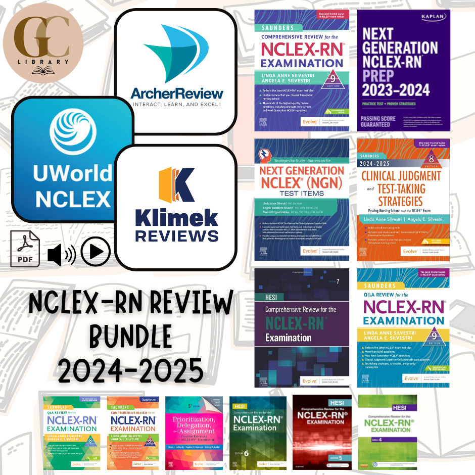 NCLEX-RN Review Bundle 2024-2025 | Shopee Philippines