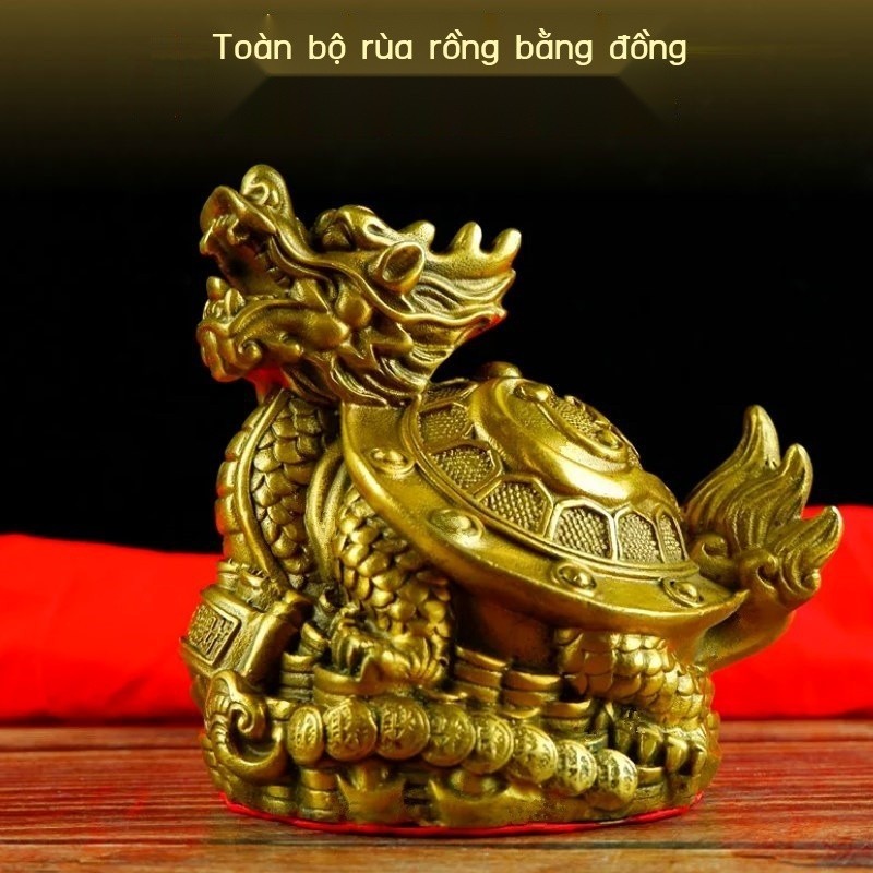 [Real Photo/Video] Bagua Copper Dragon Turtle Pure Copper Money Dragon ...