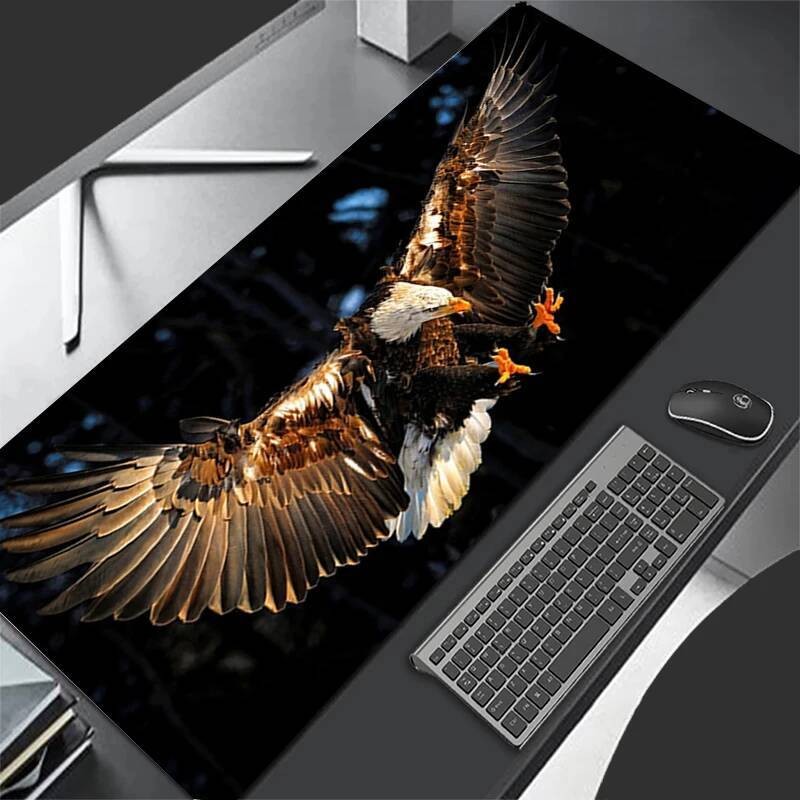 Gaming Mouse Pad Majestic Golden Eagle Office Desk Cushion Computer ...