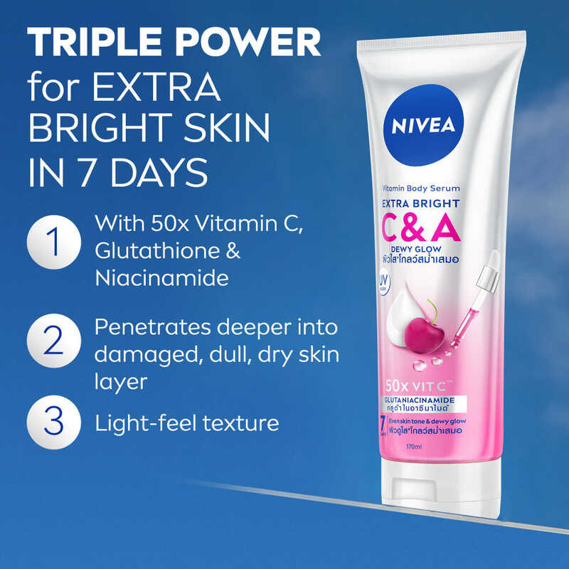 NIVEA Body Extra Bright C&A Vitamin Body Serum With Glutathione ...