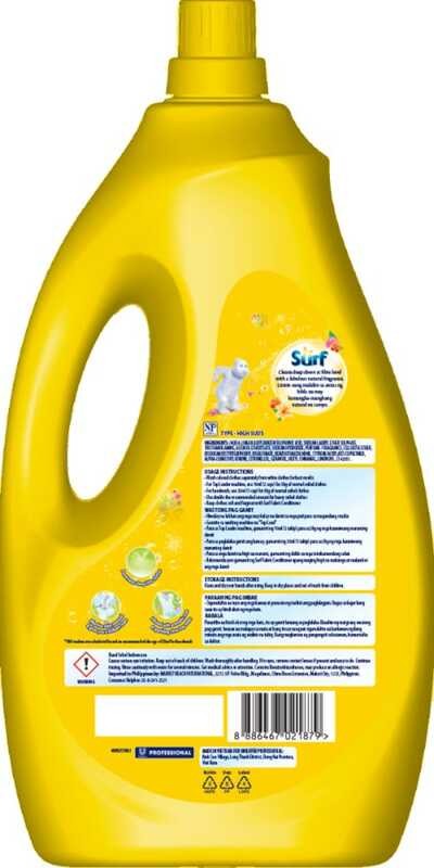 SURF PROFESSIONAL LAUNDRY LIQUID DETERGENT SUN FRESH 5L | Shopee ...
