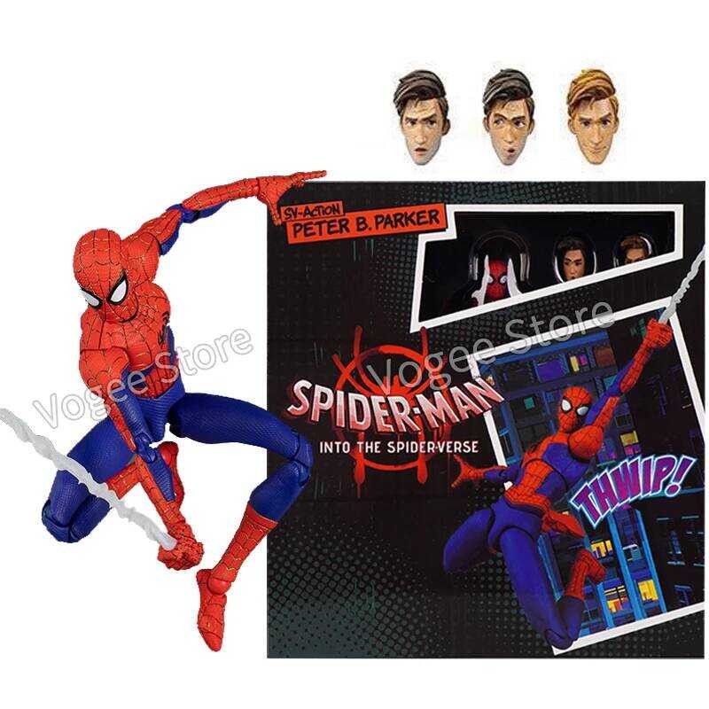 Sv Action Spider-Man Peter Parker Action Figure Sentinel Into The ...