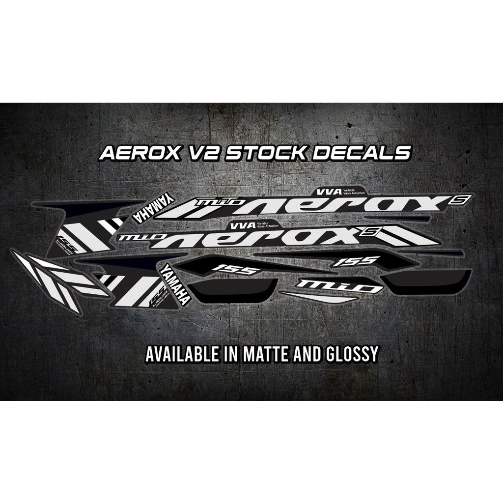 Yamaha Aerox v2 decals sticker | Shopee Philippines