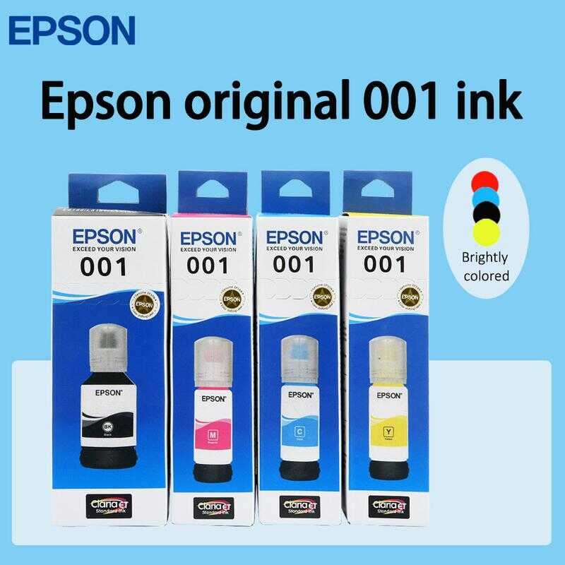 Original Epson 001 Ink Black Ecotank L6260 L6160 L14150 L6270 L4260 ...