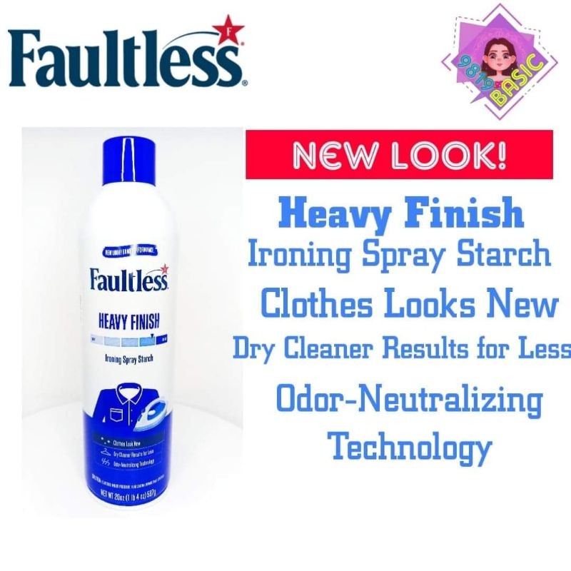 Faultless Heavy Finish Starch Ironing Spray 567g ( Almirol ) | Shopee ...