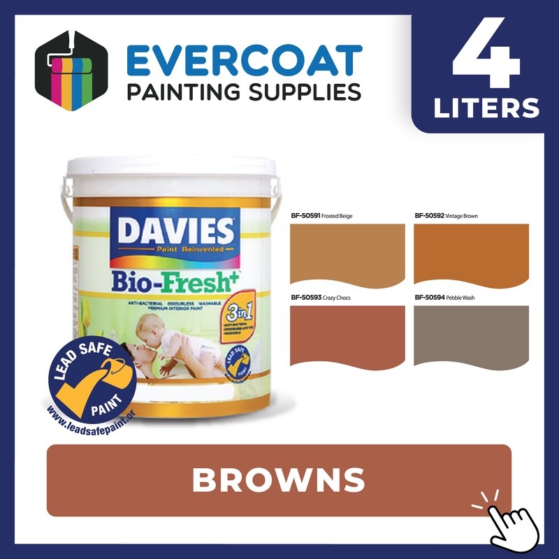 Davies Paints BioFresh 4-Liters (Browns) | Shopee Philippines