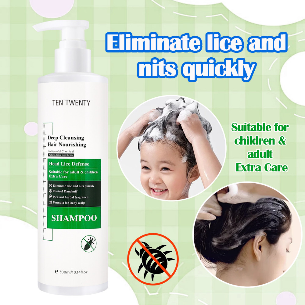 TEN TWENTY FDA Lice Remover Shampoo Head Lice Eiminate Dandruff Relieve ...