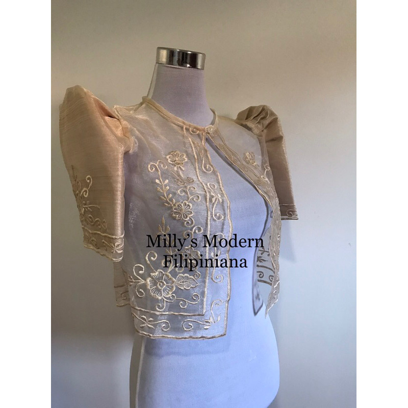 Millys Modern Filipiniana Bolero Metiza top best seller maria clara ...