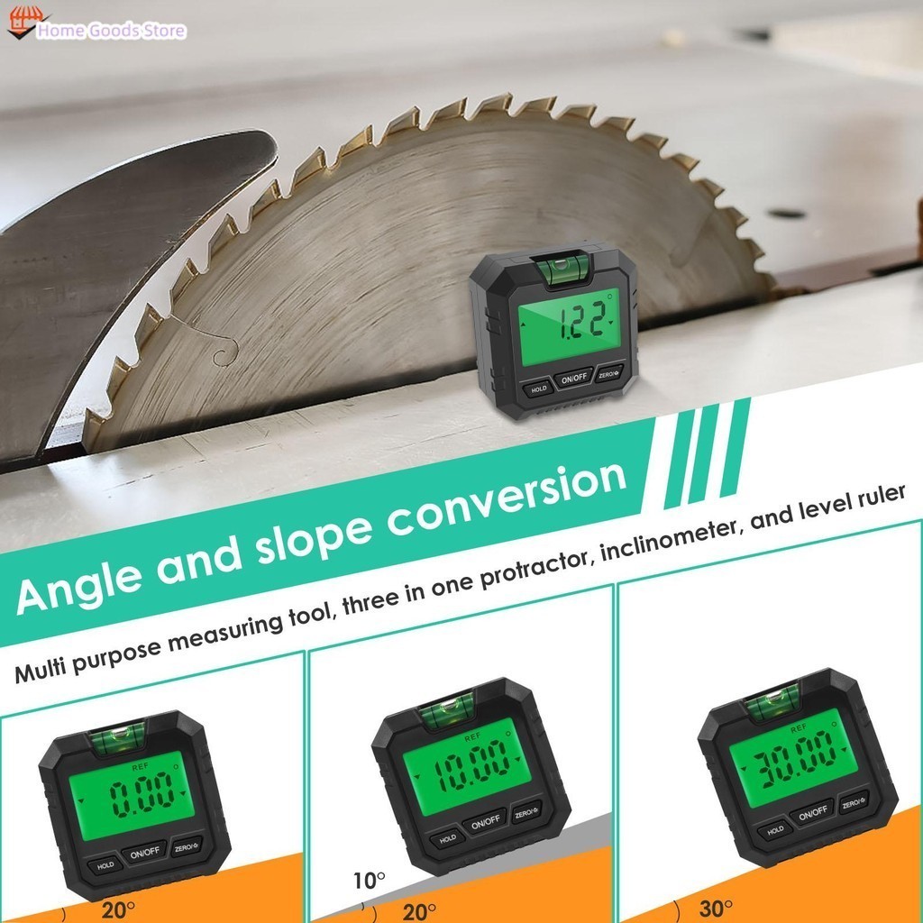 Digital Angle Finder Portable Digital Angle Gauge Magnetic Protractor ...