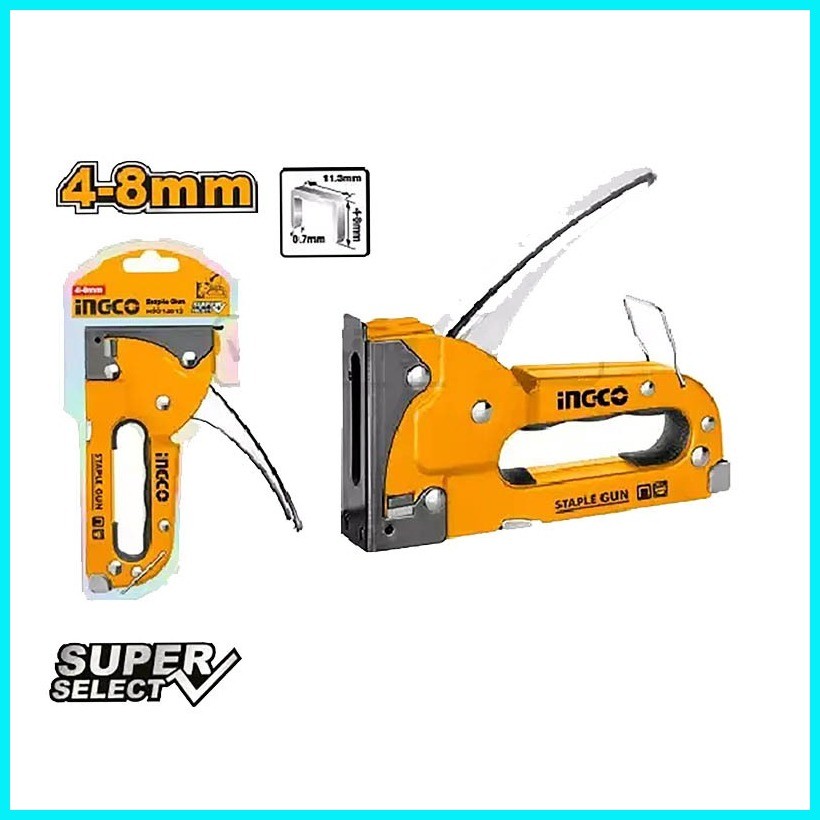 BUILDMATE Ingco Industrial Gun Tacker Stapler Staple Gun Tucker Quick ...