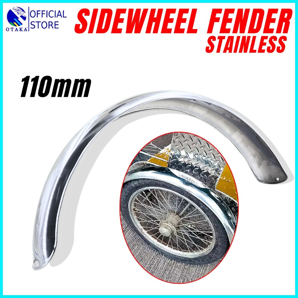 OTAKA STAINLESS SIDE WHEEL FENDER FOR SIDE WHEEL / TRAYSIKEL SIDE WHEEL ...