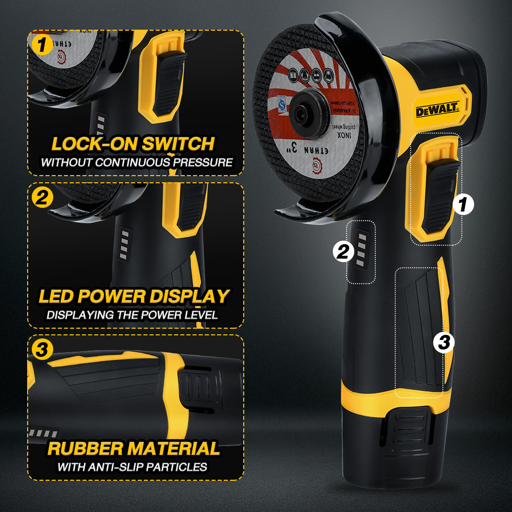 Original Mini Angle Grinder Cordless Portable Electric Angle Grinder ...