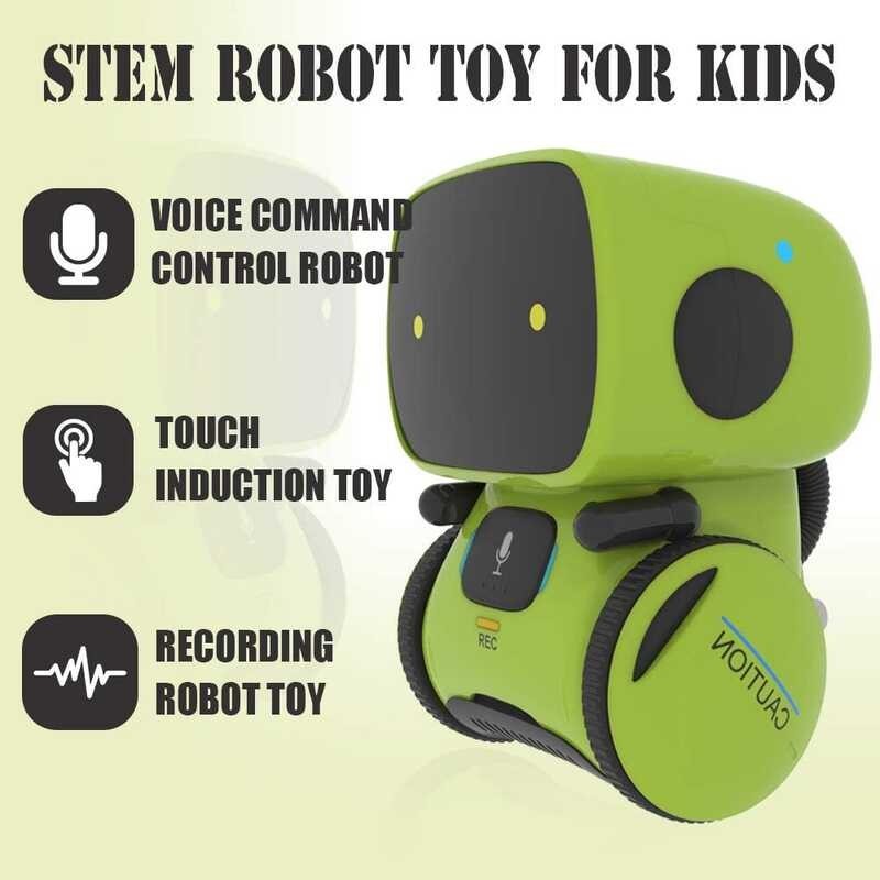 Cute Interactive Toy Smart Robot Para Sa Mga Bata Dance Voice Command ...