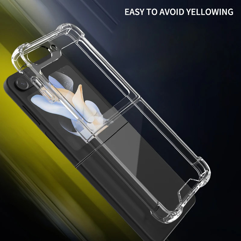 Slim Transparent Clear Silicone Soft TPU Phone Cassing Samsung Galaxy Z ...