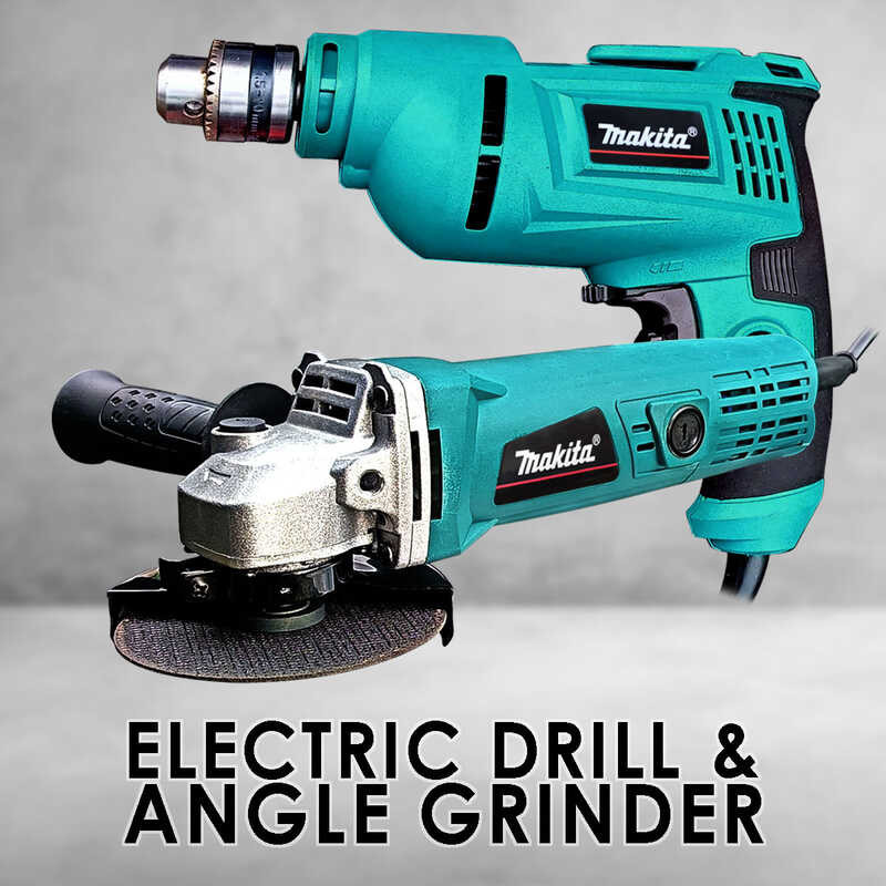 MAKITA Orihinal 2 sa 1 Electric Drill at Angle Grinder gamit ang mga ...