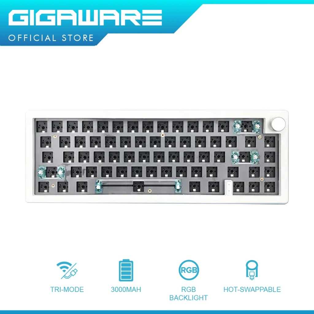 Gigaware ZUOYA GMK67 RGB Customize DIY Mechanical Keyboard 67 Keys ...