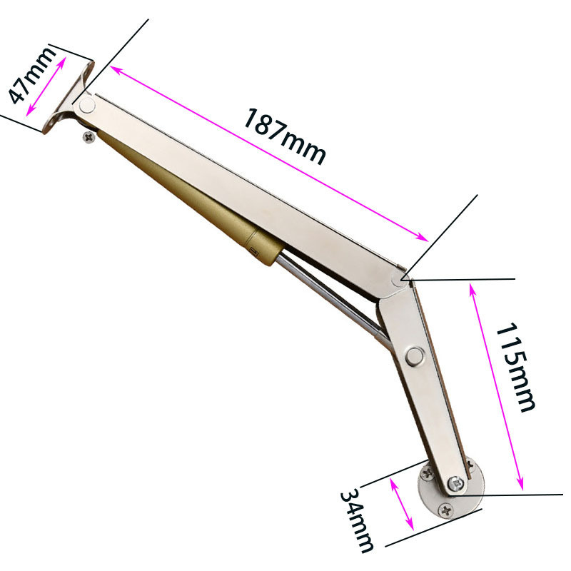 1Pcs 80N/100N/150N Hydraulic Pressure Gas Spring Dampers Door Lift ...