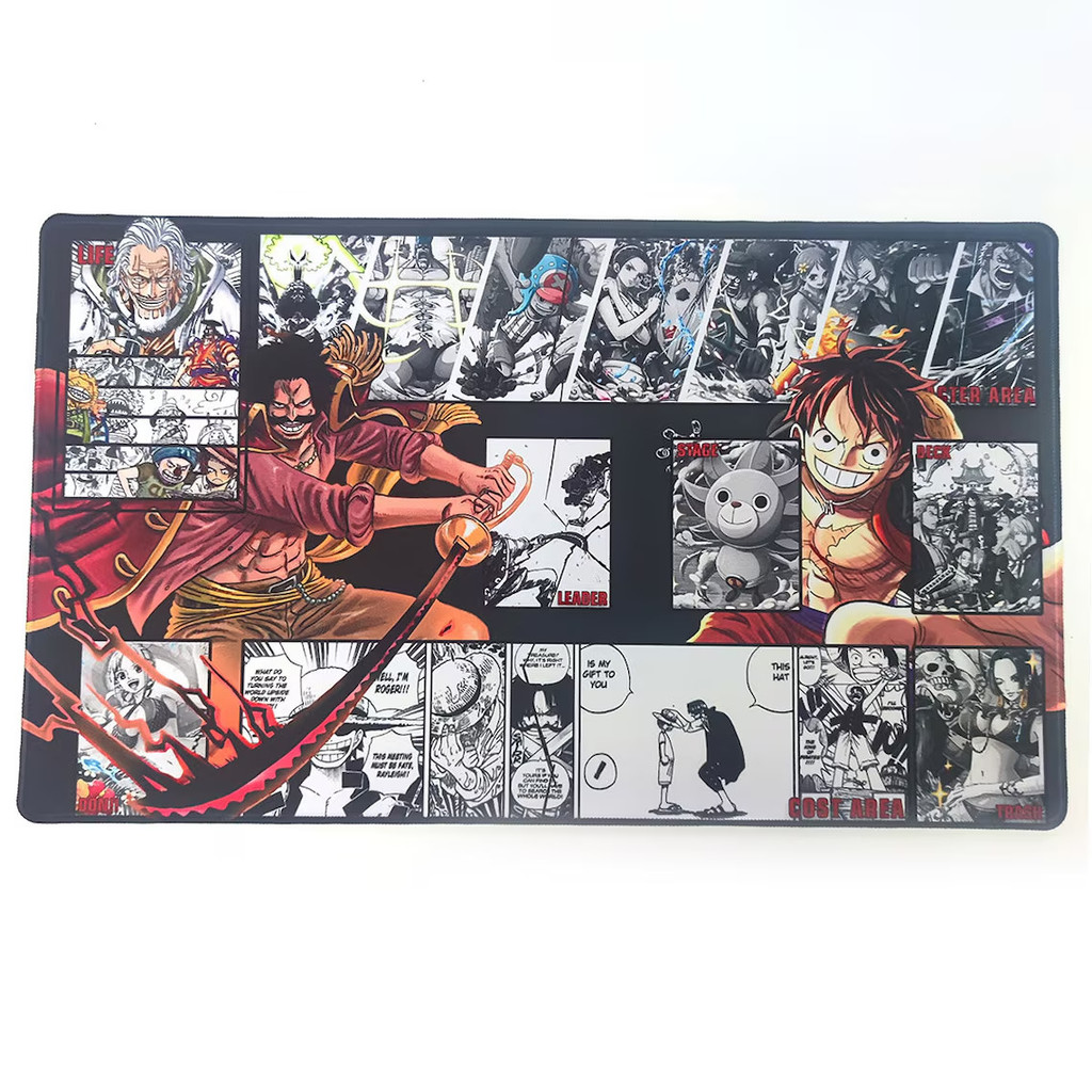 One Piece Playmat Gol D. Roger & Luffy - with Zones Playmat Game Mat ...