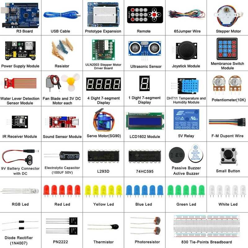R3 UNO Advance Upgraded Starter Arduino Kit 2022 / 2023 gamit ang PDF Manual Full Set Makerlab ...
