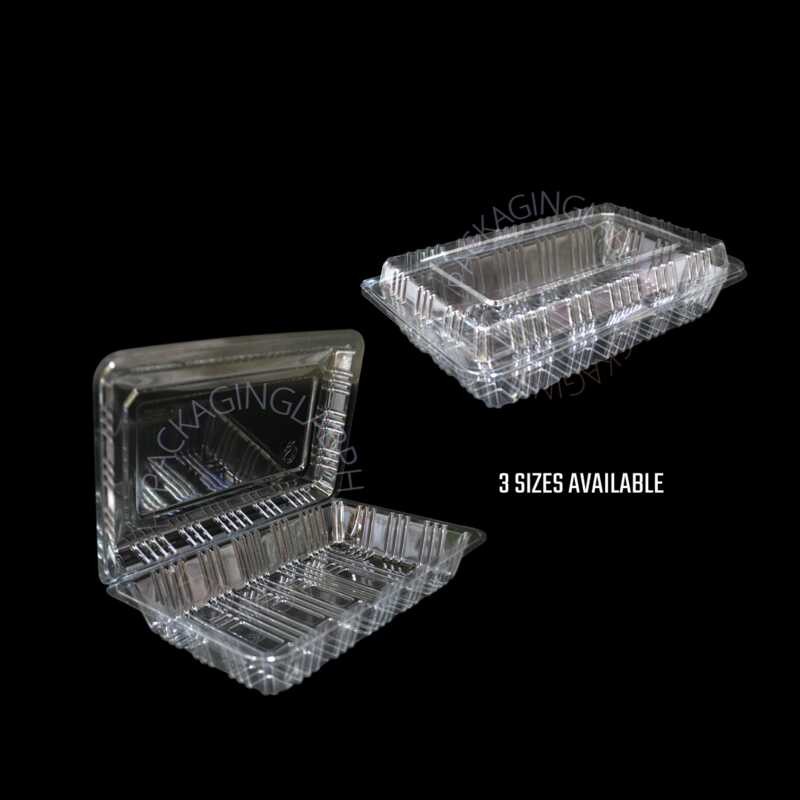 & [100Pcs] No Lock Rectangle Plastic Clamshell (Affordable) | Shopee ...