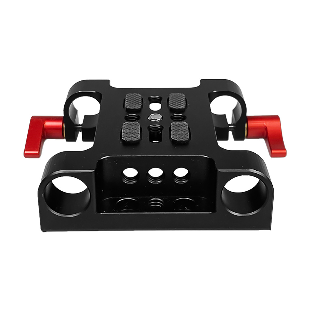 XT-XINTE Universal 15mm Aluminium Alloy Dual Rod Clamp Mounting Base ...