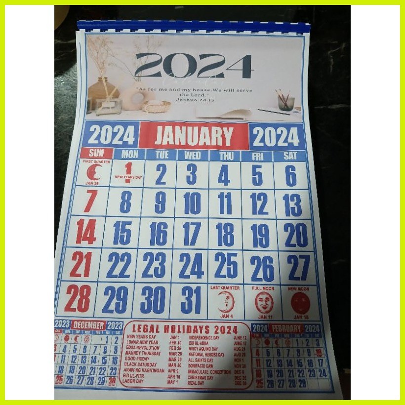 CALENDARS 2024 12PAGES ( send your details or logo layout) | Shopee Philippines