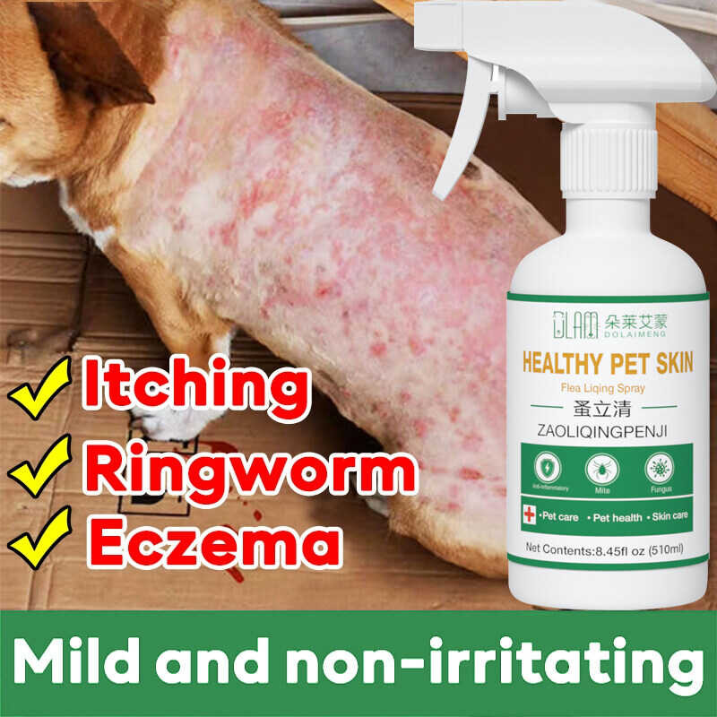 COD Pet 2024 Spray Galis Ng Aso Gamot Dogs Anti fungal spray Itchy Skin ...