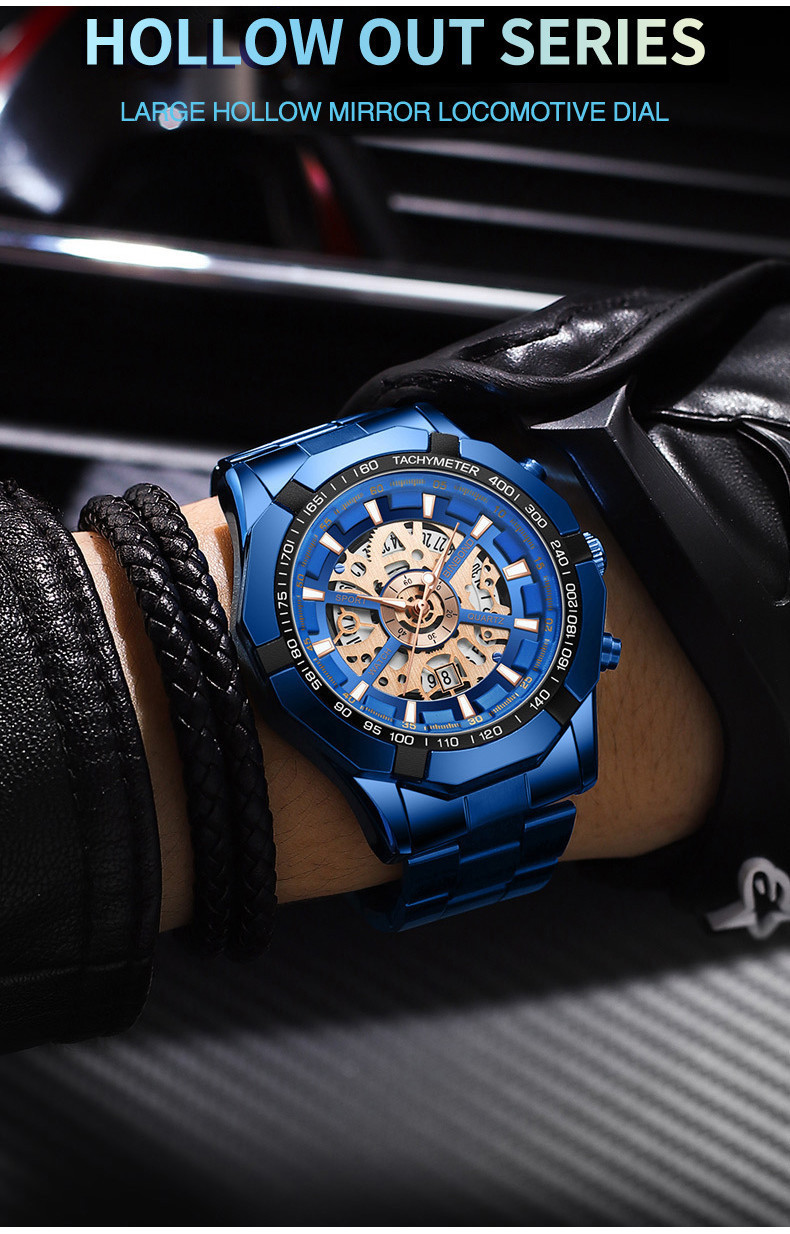 Binbond New Style Watch Men's Non-Mechanical Men's Watch Waterproof ...