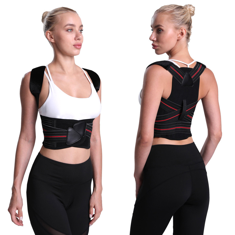 Adjustable Posture Corrector Back Support Shoulder Brace Posture ...