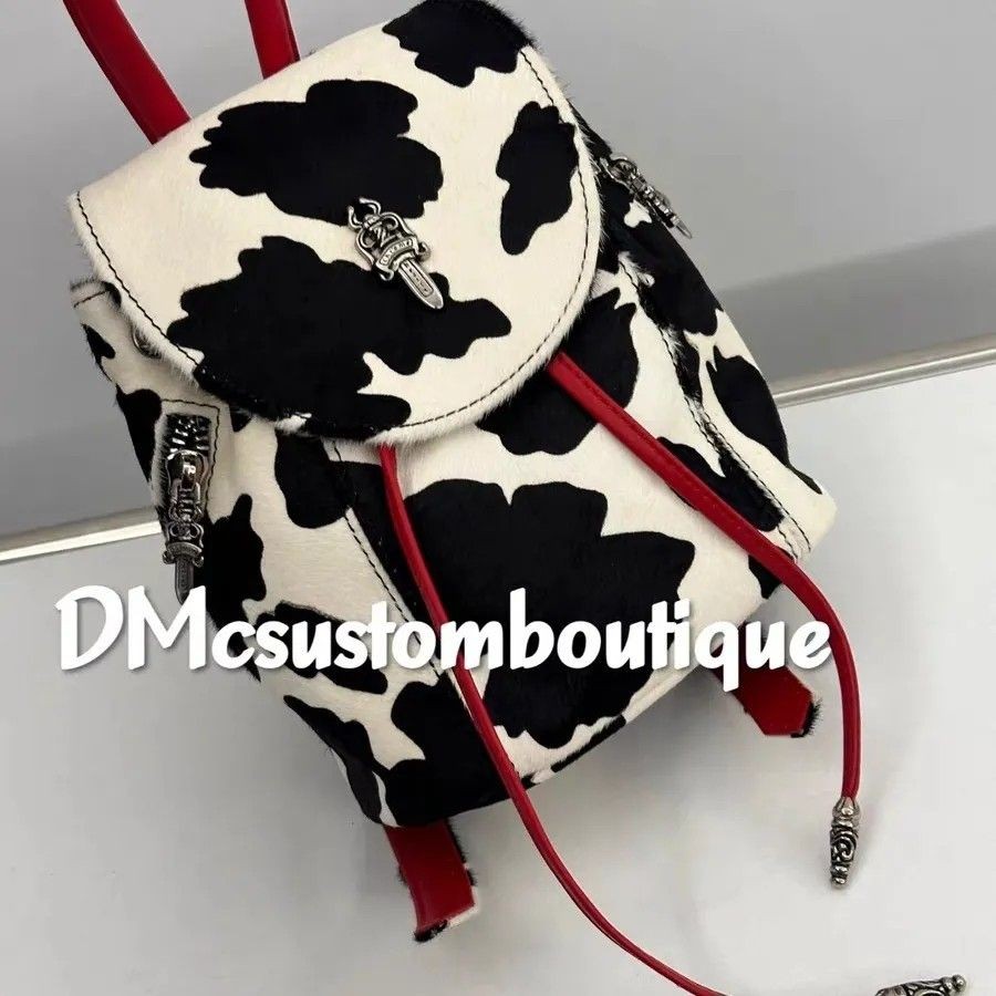 Chrome Hearts Homemade Crow's Same Cow Small Cylinder Bag Cow Chicken ...