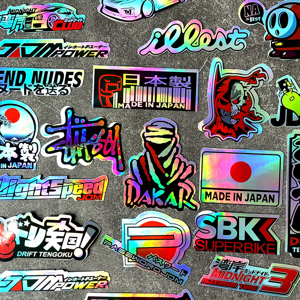 40Pcs JDM Sticker Japanese Styling Emblems Stickers Motorcycle Car ...