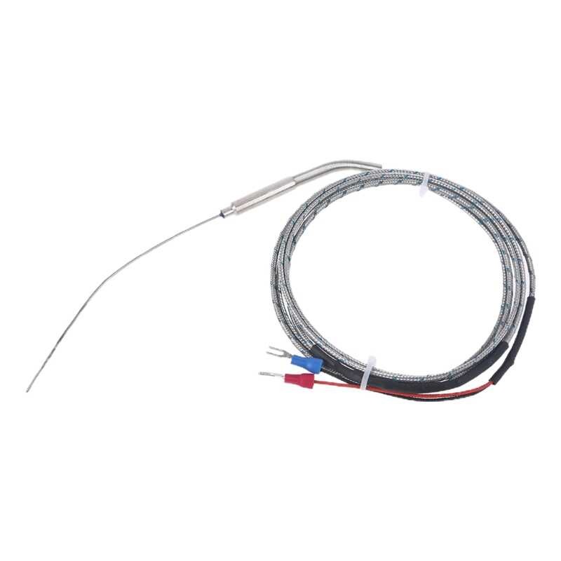 K-Type Thermocouple Probe 1mm x 100mm 2-wires Temperature Sensors 2 ...