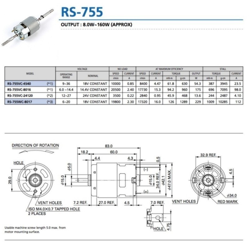RS755 12V DC Fan Motor Replacement 220V AC For Electric Fan Low Noise ...