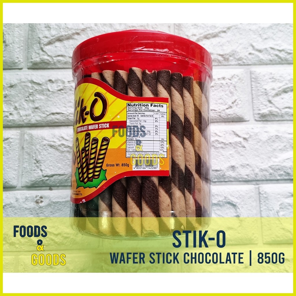 Stik-O Chocolate Wafer Stick 850g | Shopee Philippines