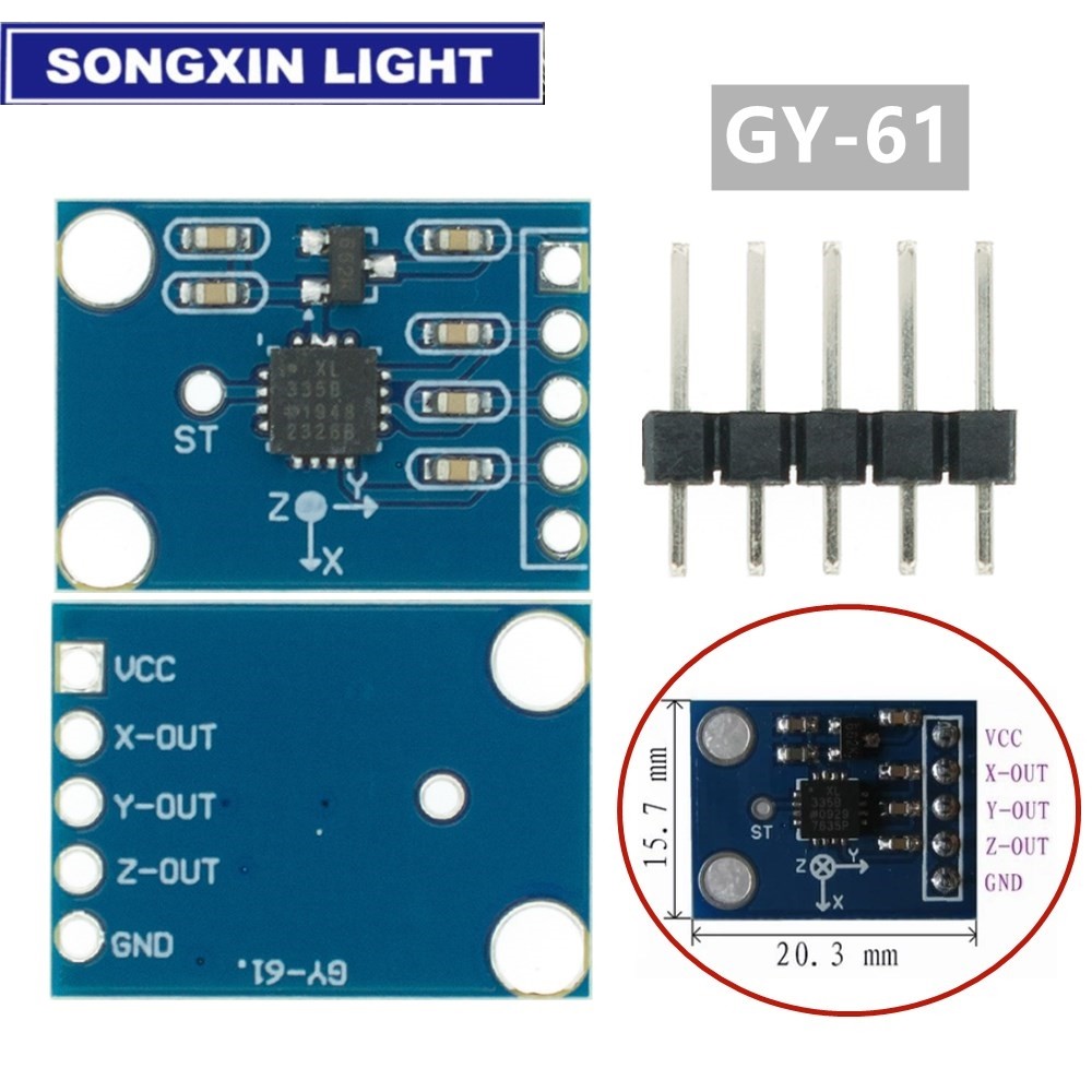 GY-61 ADXL335 Module Triaxial Acceleration Gravity Angle Sensor MODU ...