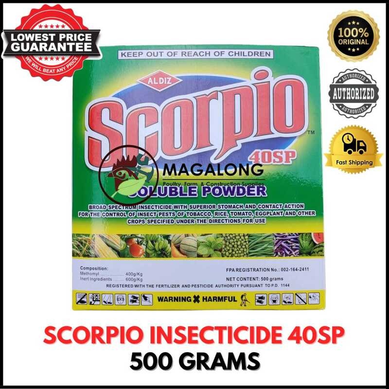 SCORPIO INSECTICIDE 40Sp SOLUBLE POWDER - 500 250 Grams, 100 GRAMS ...