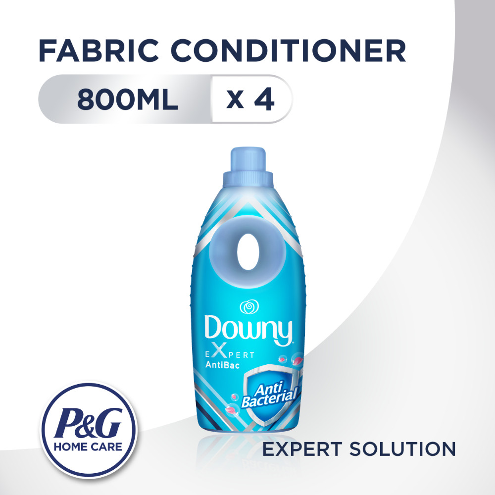 Downy Fabric Conditioner Antibac Kontra Germs 800ml Bottle x 4 packs (fabcon, fabric softener ...