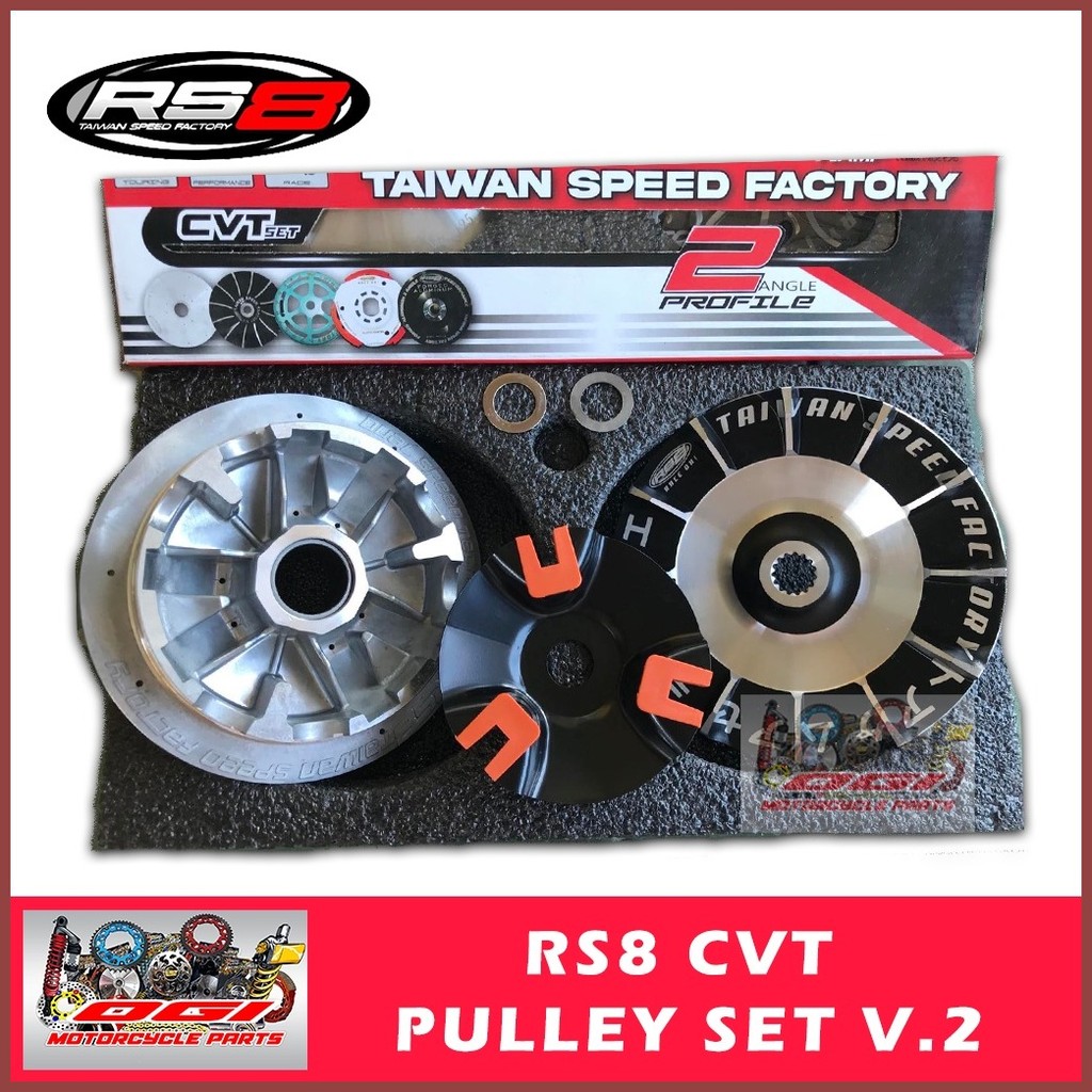 RS8 CVT PULLEY SET V4.2 NMAX / AEROX / MIO SPORTY / MIO i125 / CLICK ...