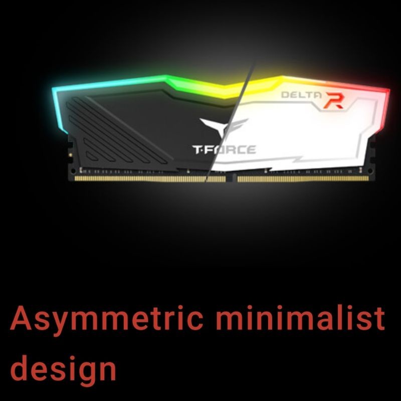 Teamgroup T-force Delta 8Gb 16Gb 32Gb 3200Mhz / 3600Mhz Black White Tuf ...