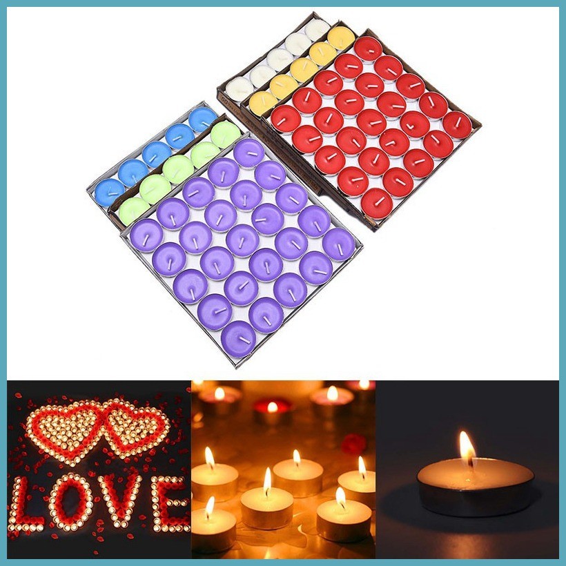 ☑ COD*10/50pcs/Tea light Candles Metal Cup vigil Wedding Light tealight ...