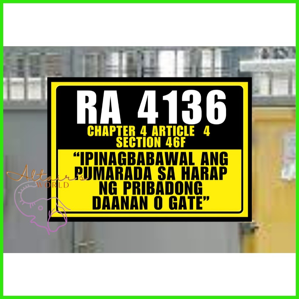 ∼ ∏ No Parking Signage for Gate - RA 4136 Dont Block Driveway Laminated ...