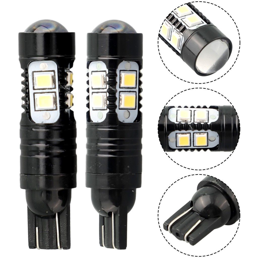 2PCS 50W For T10 LED 6500K Reverse Lights Bulbs for Car Backup High ...