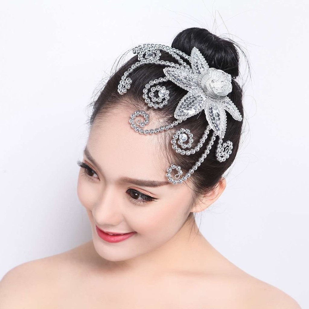 Opening Dance Headdress Square Dance Yangko Performance Head Flower ...