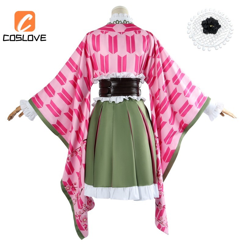 Anime Demon Slayer Kanroji Mitsuri 5th anniversary Dress Cosplay ...