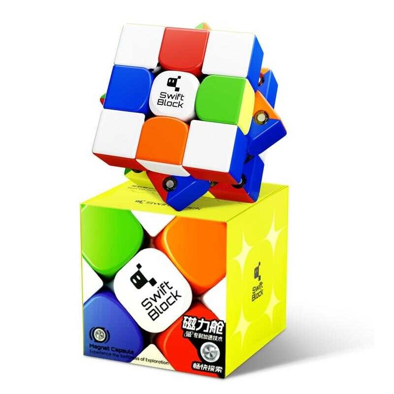 GAN Swift Block 3X3 Magnetic Cube, 355Mm Speed Cube Educational Toy For ...