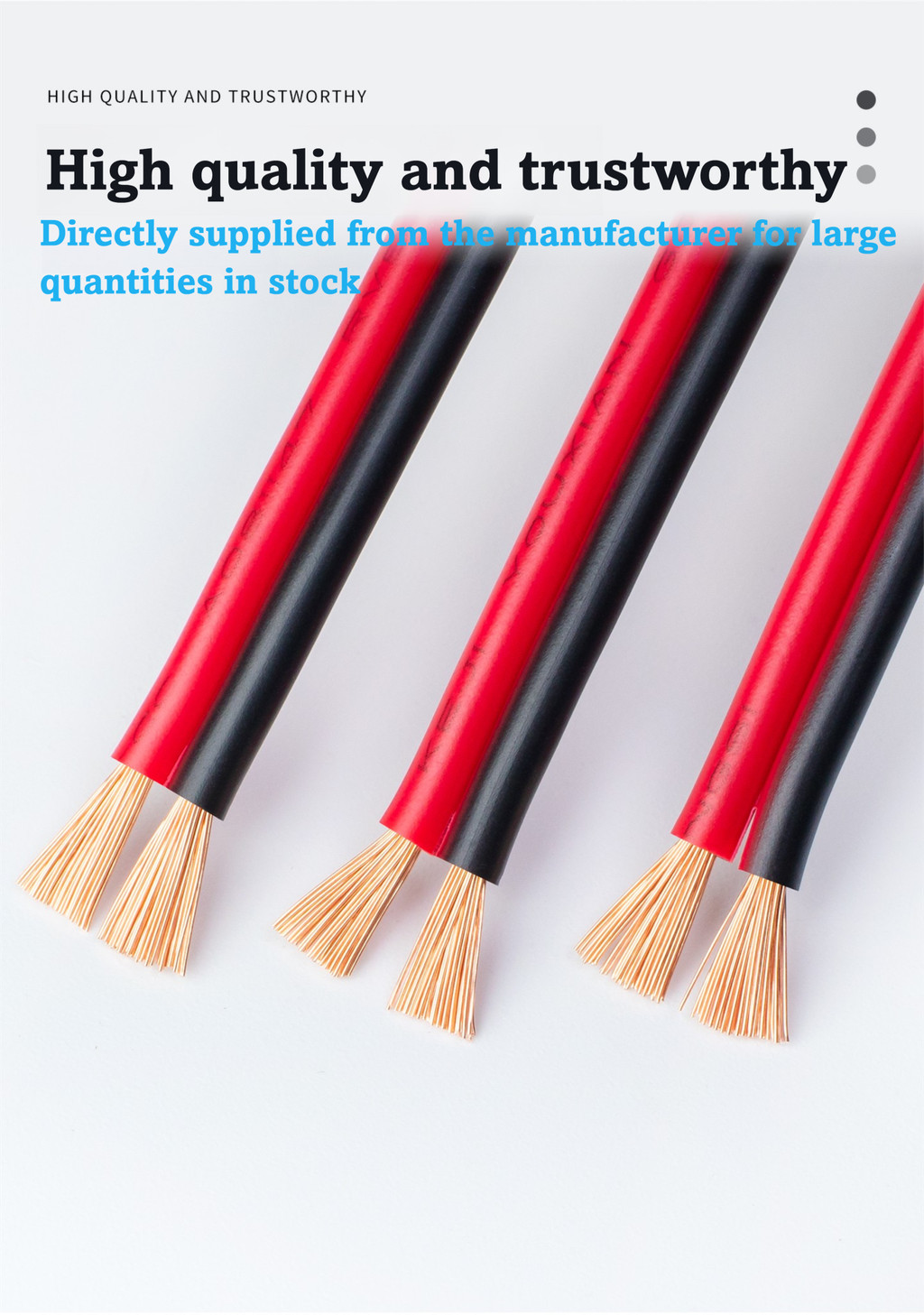 National standard rvb red black parallel wire 2-core pure copper ...