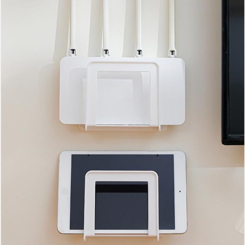 Wall Mounted Wifi Storage Rack Power Strip Rack TV Set-Top Box Router ...