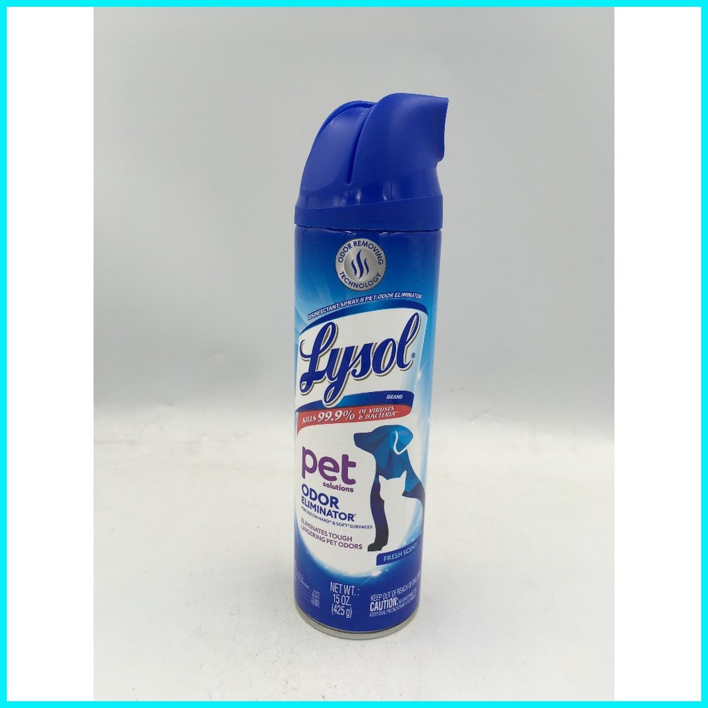 Lysol Pet Solutions Odor Eliminator 15oz (425g) Fresh Scent | Shopee ...